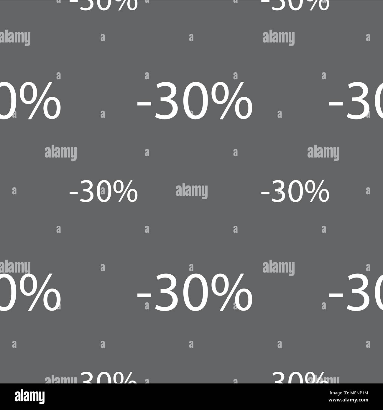 Icône de signe remise de 30 %. Vente symbole. Offre Spéciale label ...