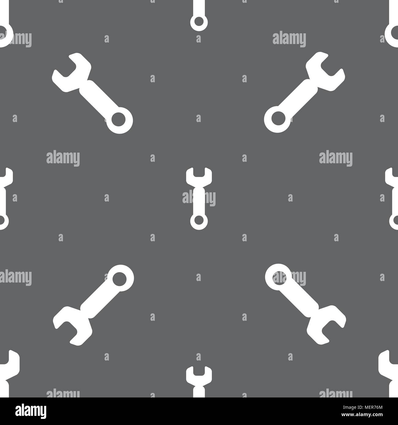 L'icône de clé signe clé. Symbole de l'outil. Motif transparente sur un ...