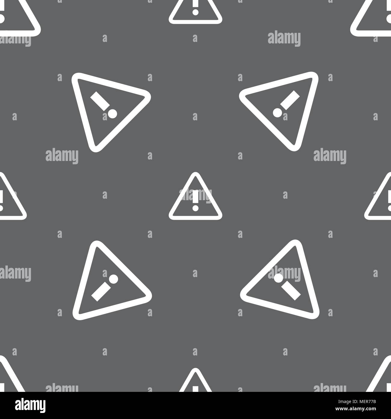 Attention, attention l'icône. Point d'exclamation. Symbole d ...