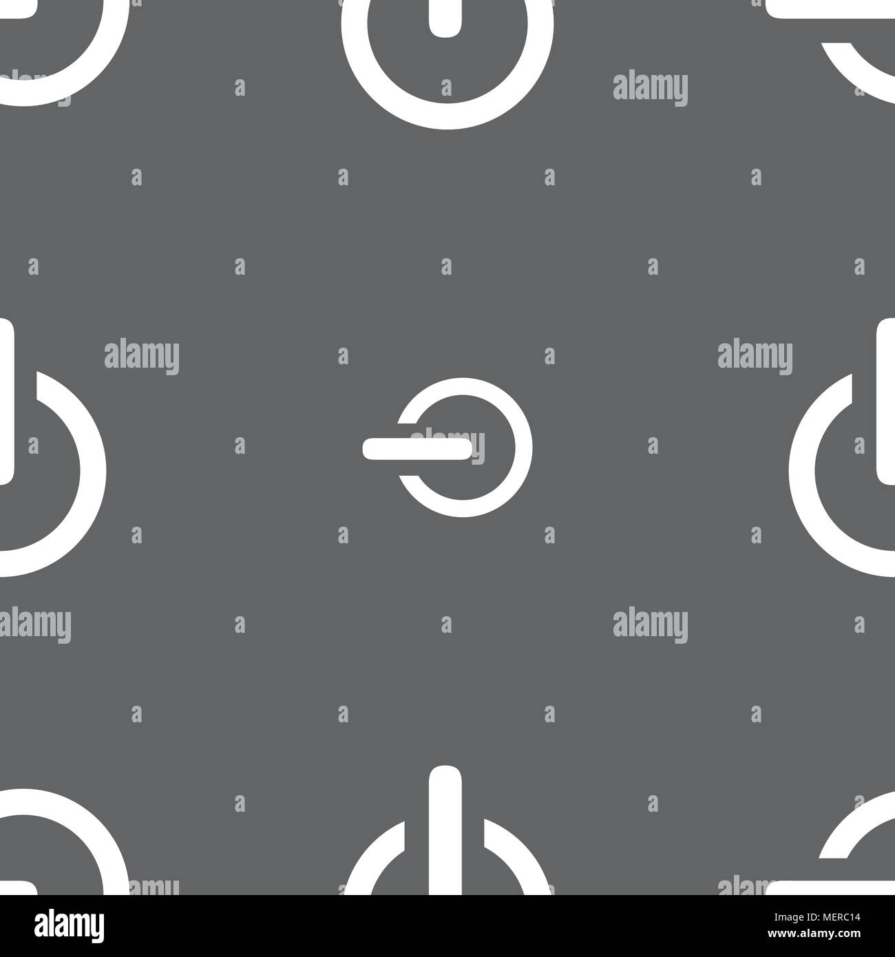 Icône de signe de puissance. Basculer sur le symbole. Motif ...
