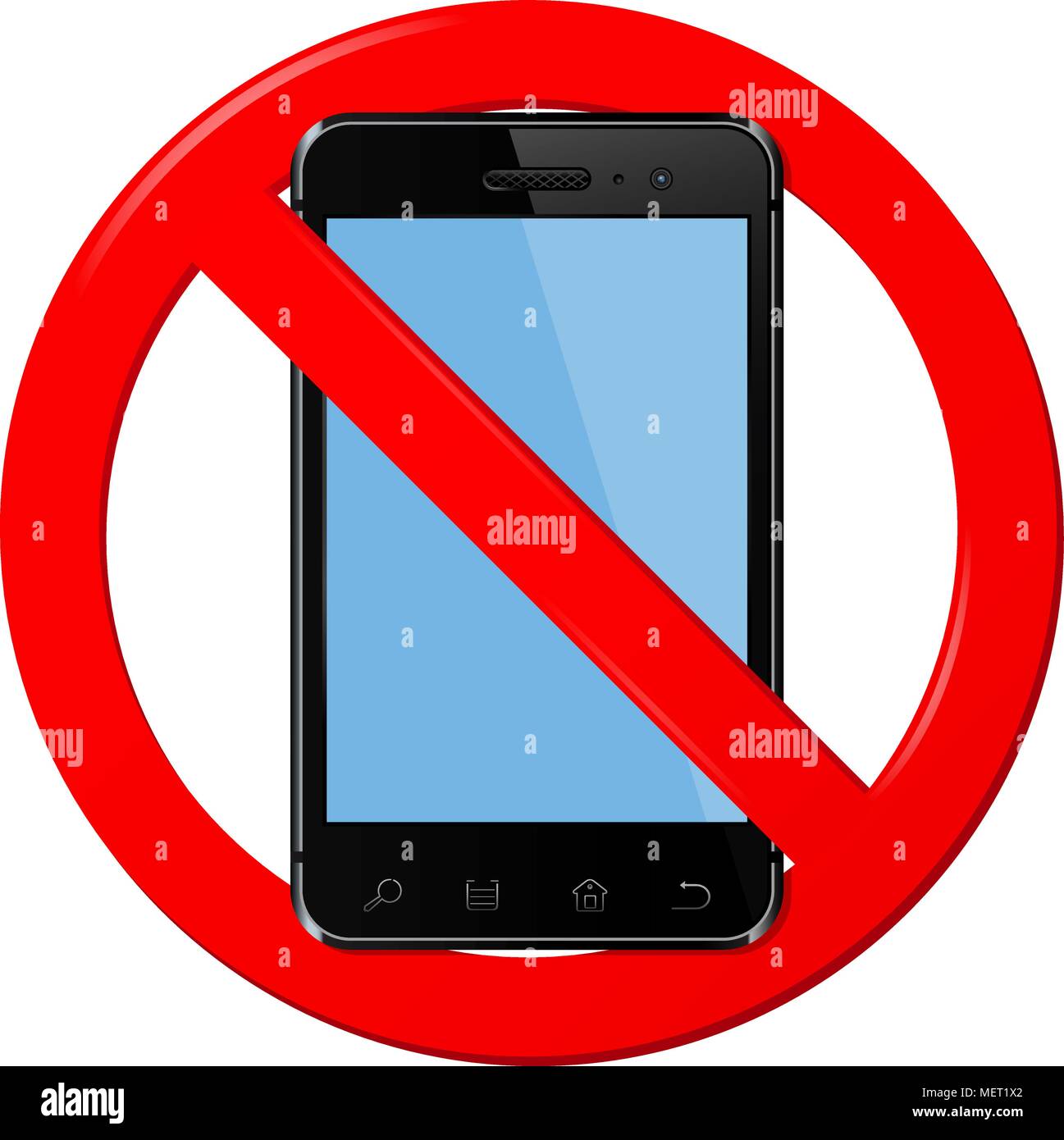 Panneau d'interdiction circulaire Banque d'images vectorielles - Alamy