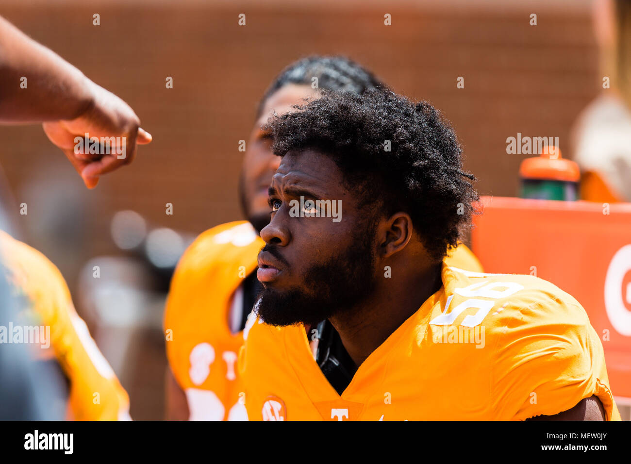 21 avril 2018 : Le joueur de ligne défensive Matthew Butler # 56 de la ...