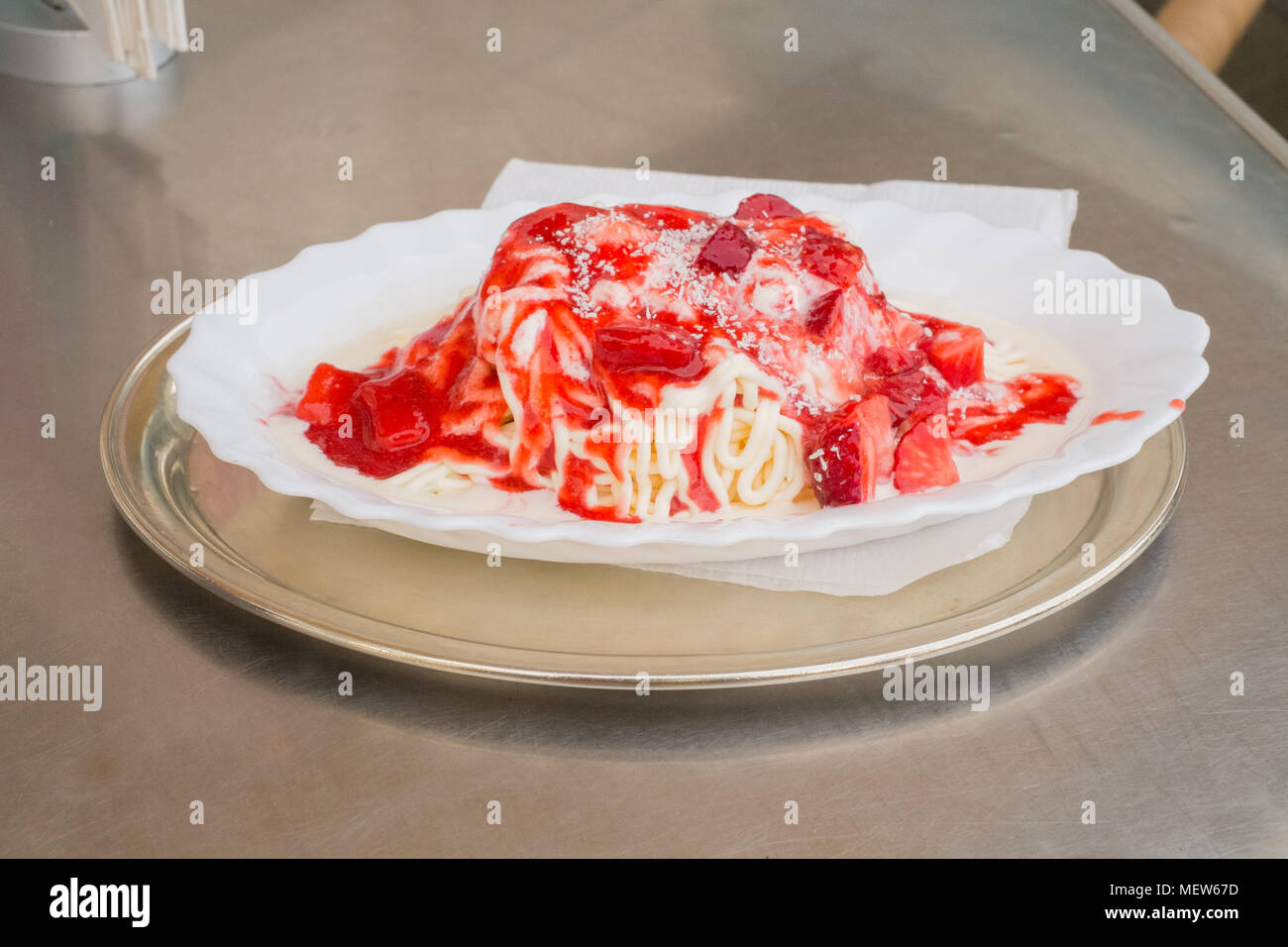 Glace spaghetti vienne Banque de photographies et d’images à haute ...