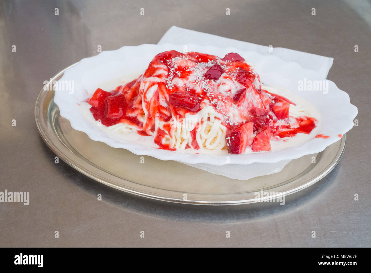 Glace spaghetti vienne Banque de photographies et d’images à haute ...