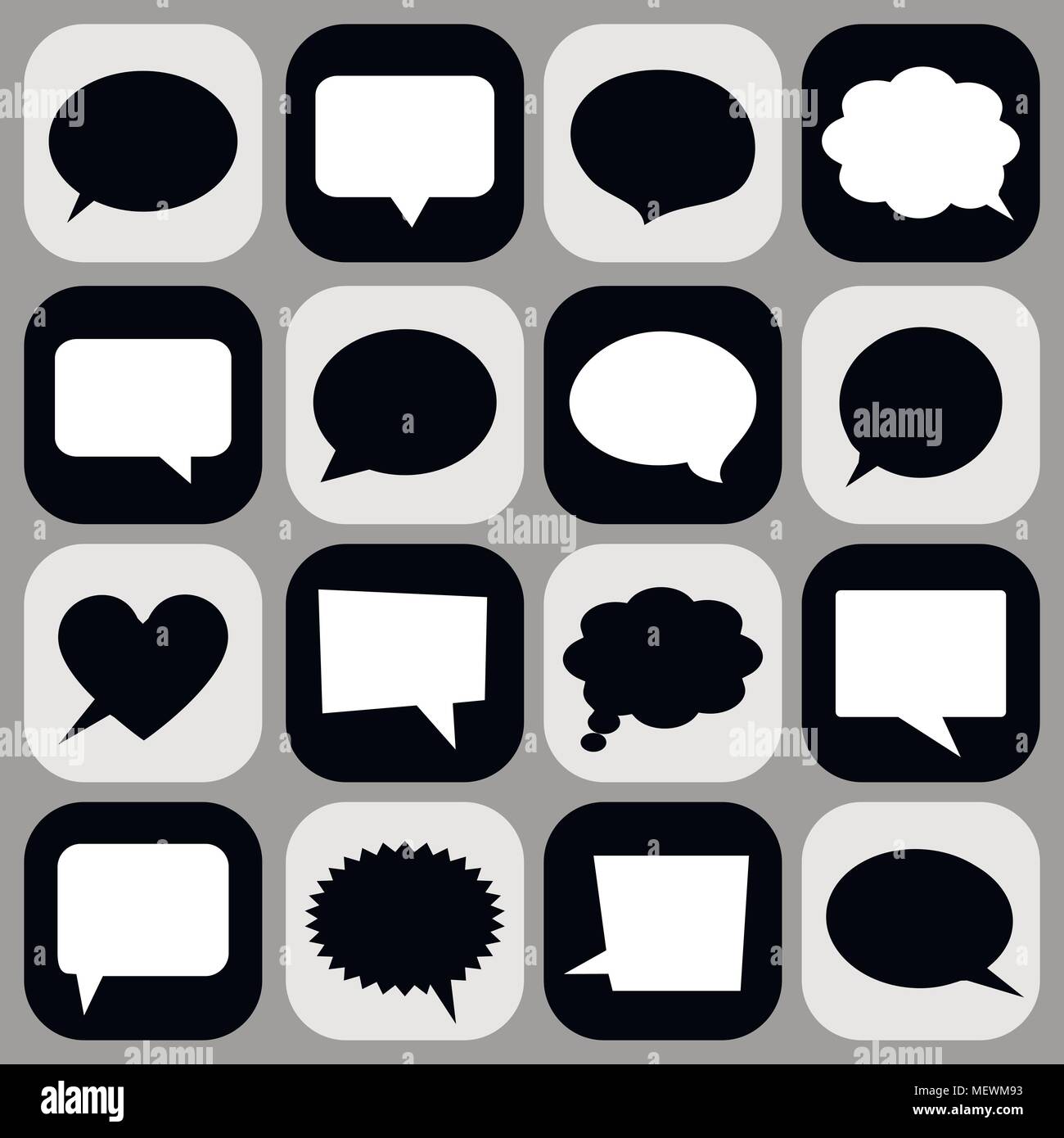 Bubble communication dialog pictogram vector Banque d'images ...