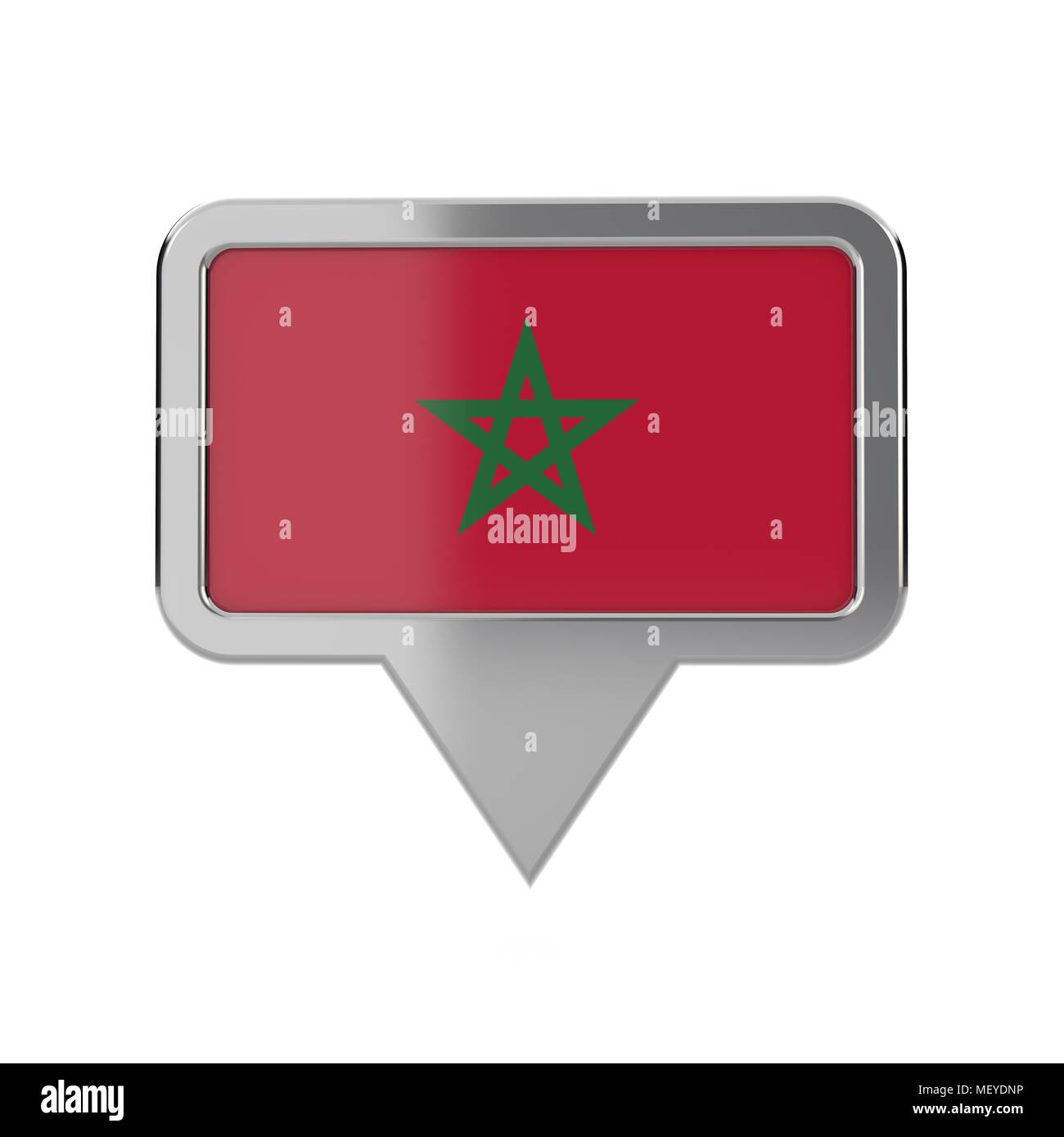 Pin location maroc flag icon Banque de photographies et d’images à ...