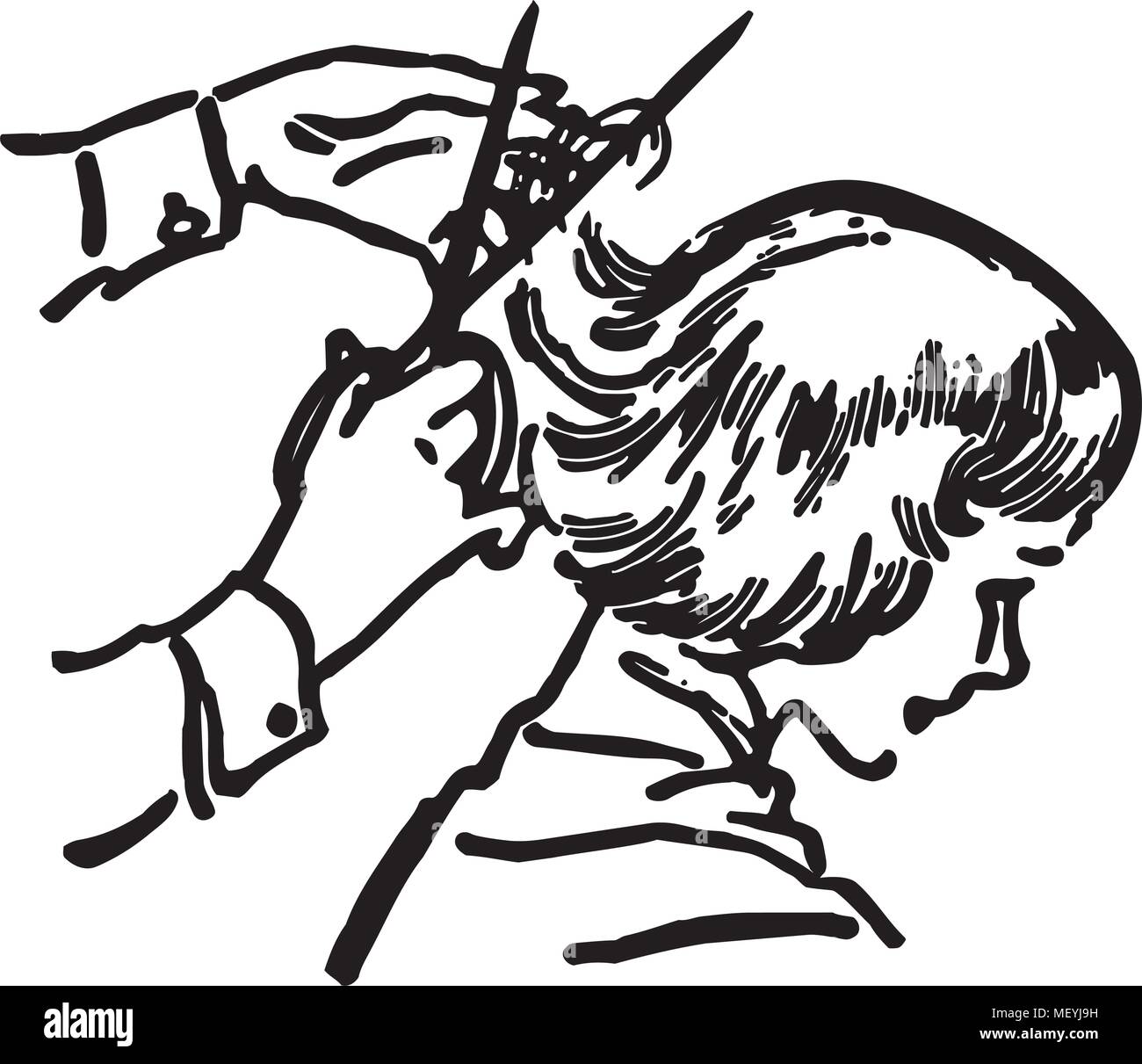 Pour couper les cheveux - Retro Clipart Illustration Image Vectorielle ...