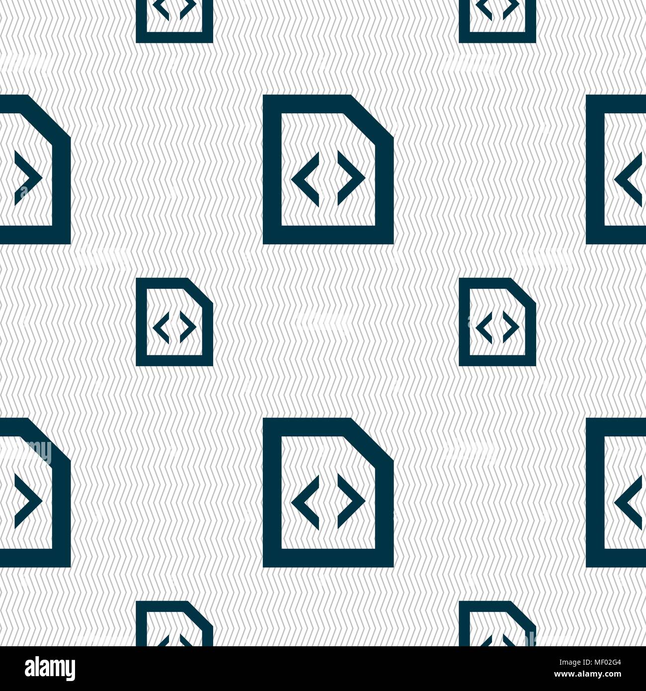 L'icône code de programmation signe. Motif géométrique transparente ...