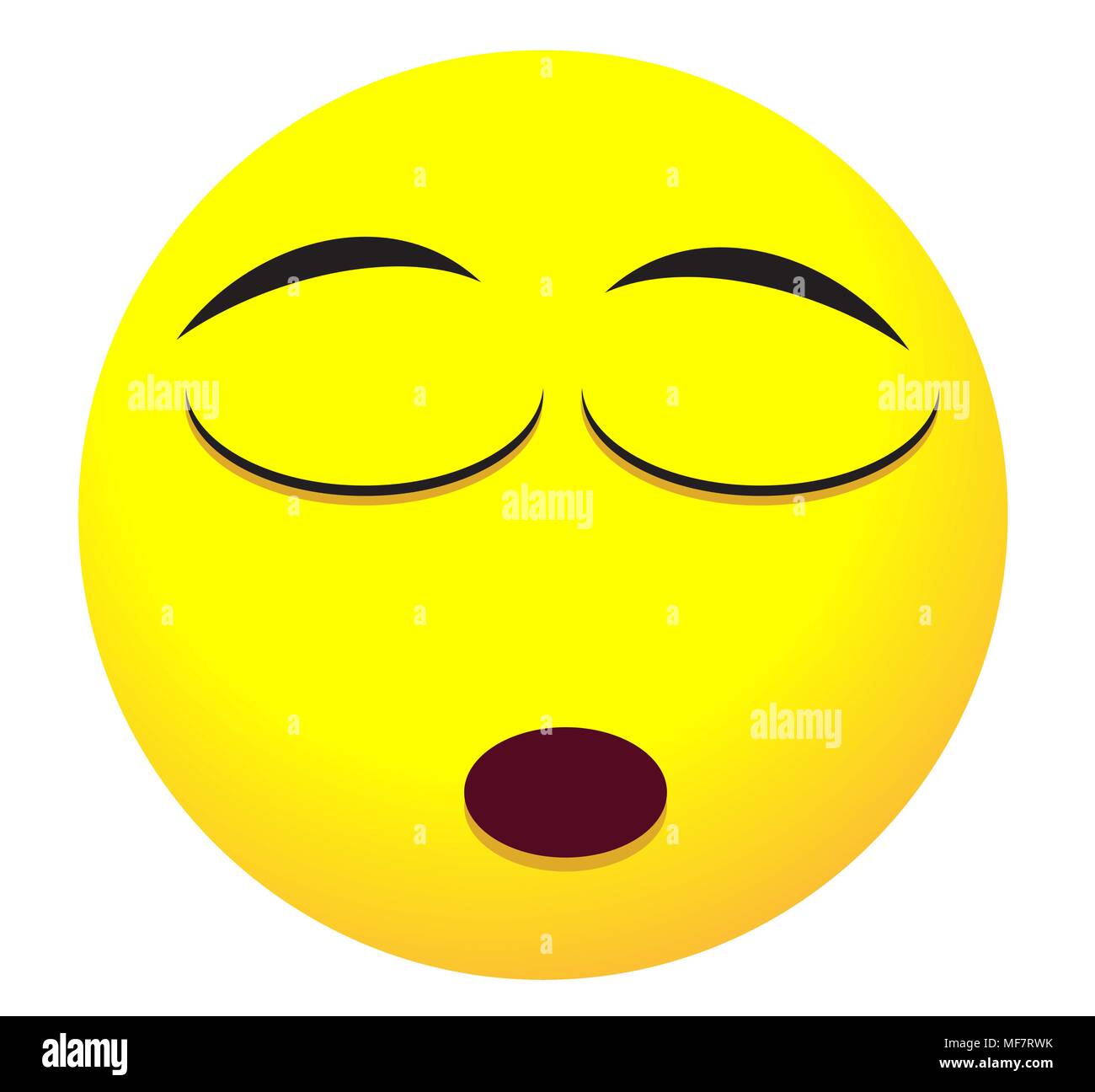 Smiley Emoticon Facial Expression Joy Banque d'images vectorielles - Alamy
