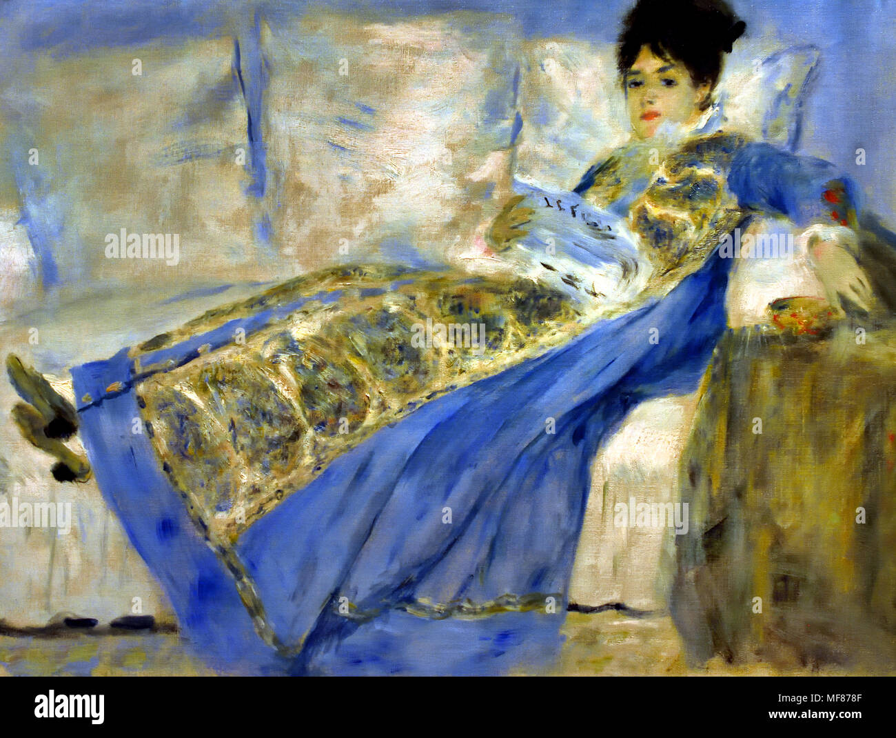Madame claude monet lisant le figaro Banque de photographies et d’images à haute résolution - Alamy