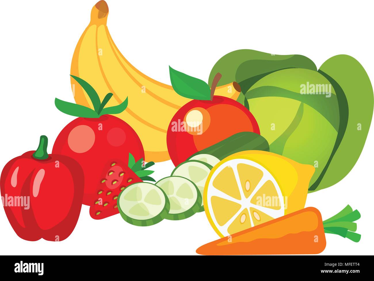 Logo fruits et legumes Banque de photographies et d’images à haute ...