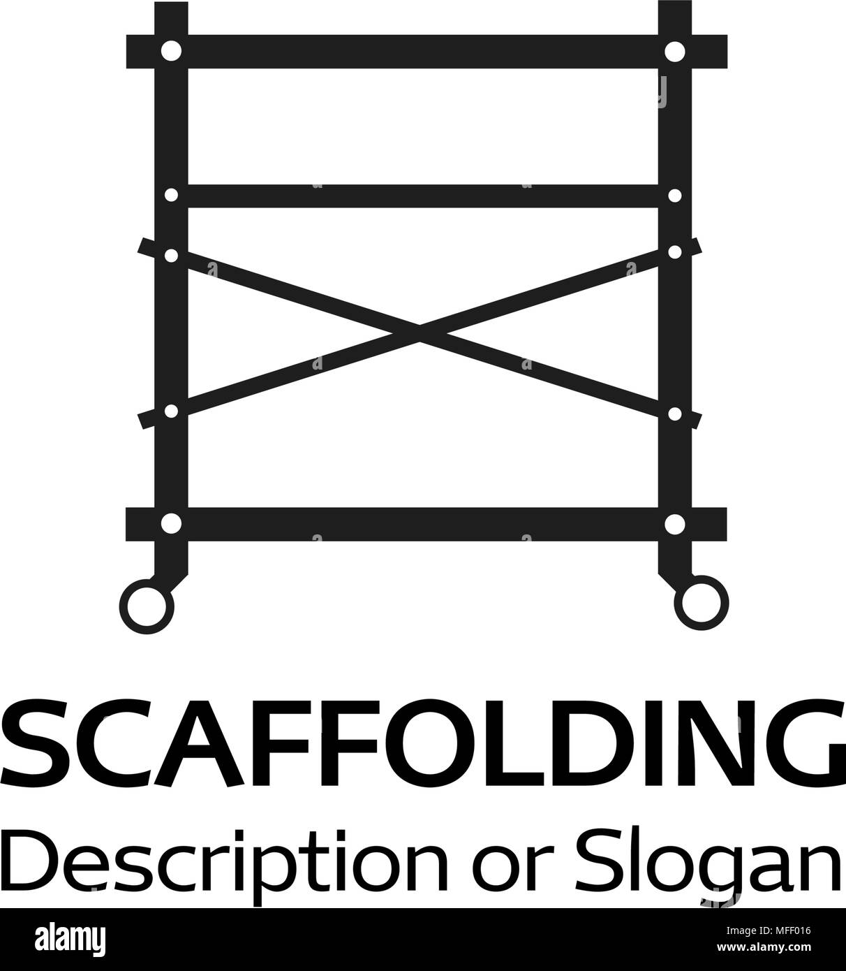 Logotype pour l'entreprise qui vend des échafaudages, Vector ...