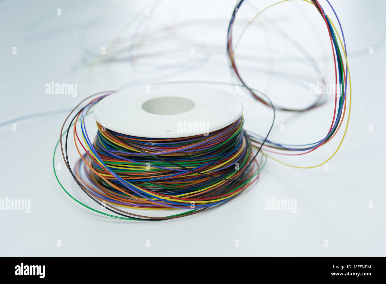 Câblage électrique câblage électrique de l'installation Photo Stock - Alamy