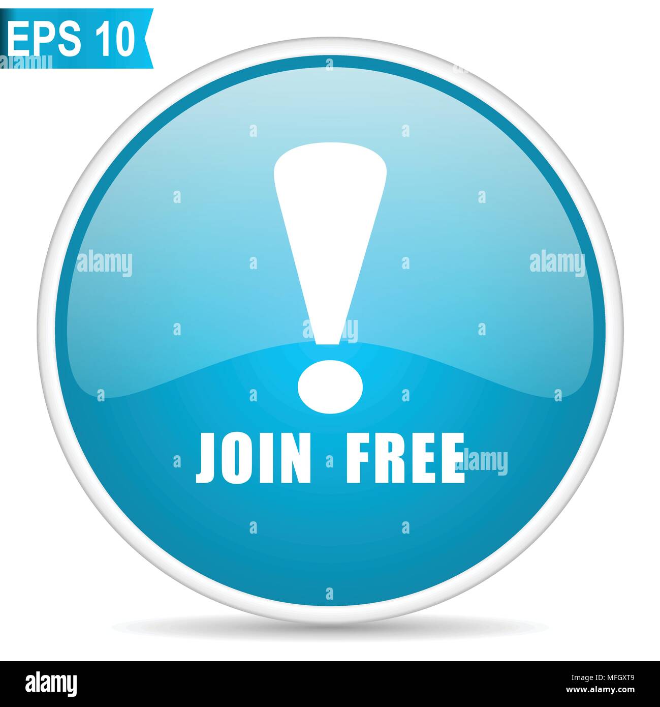 Logo symbole rond bleu blanc gratuit Banque de photographies et d ...