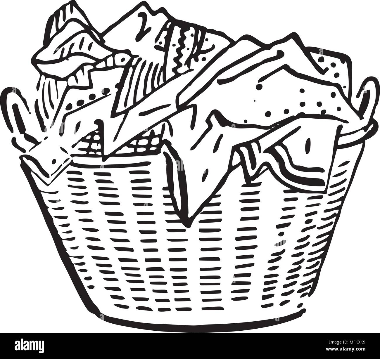 Clipart De Panier à Linge Vide Panier A Linge Vecteurs