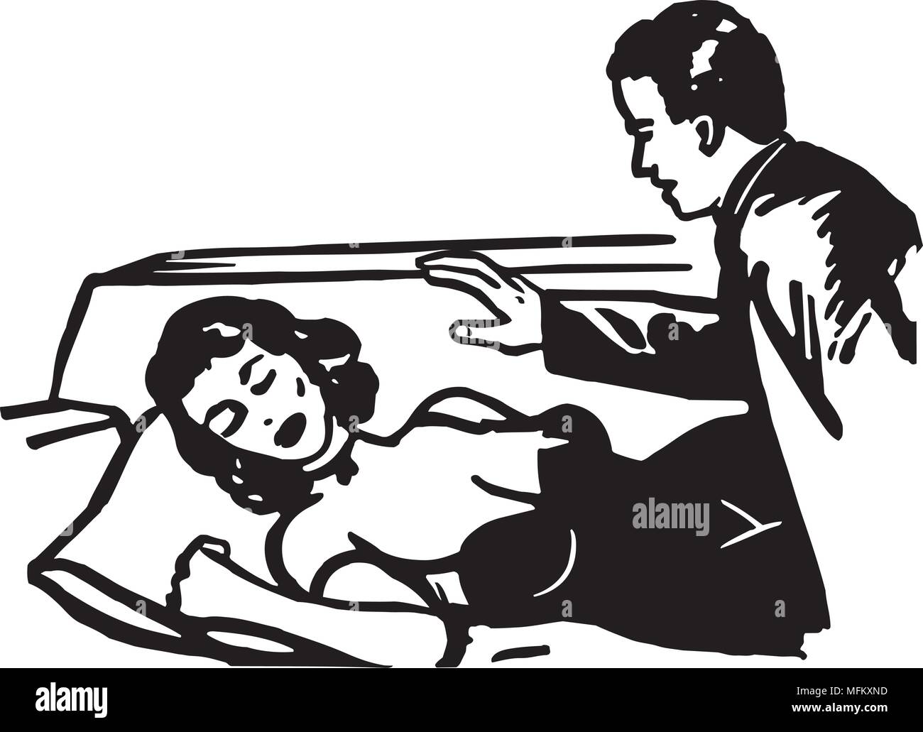 Apprendre à hypnotiser - Retro Clipart Illustration Image Vectorielle ...