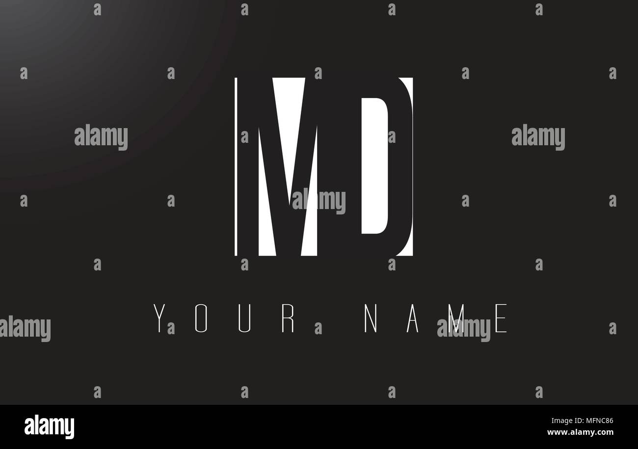 Logo de lettre md Banque de photographies et d’images à haute ...