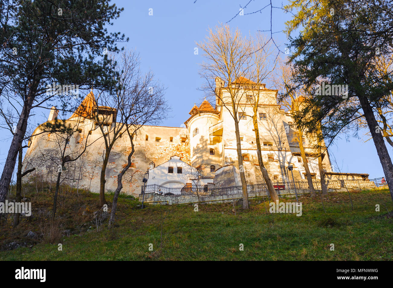 Le Château de Bran, Transylvanie, Roumanie Photo Stock - Alamy