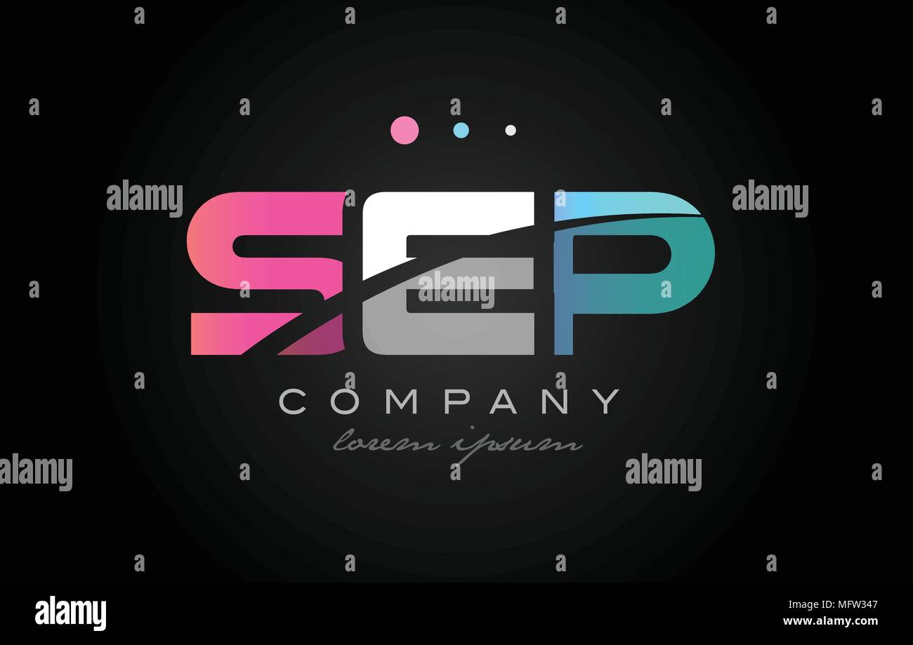 Lettre sep logo Banque d'images vectorielles - Alamy