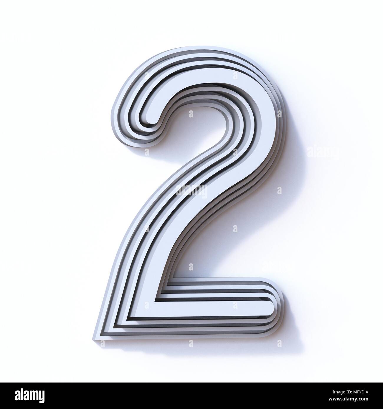 Trois étapes font Nombre 2 2 3D render illustration isolé sur fond ... Trois étapes font Nombre 2 2 3D render illustration isolé sur fond ...