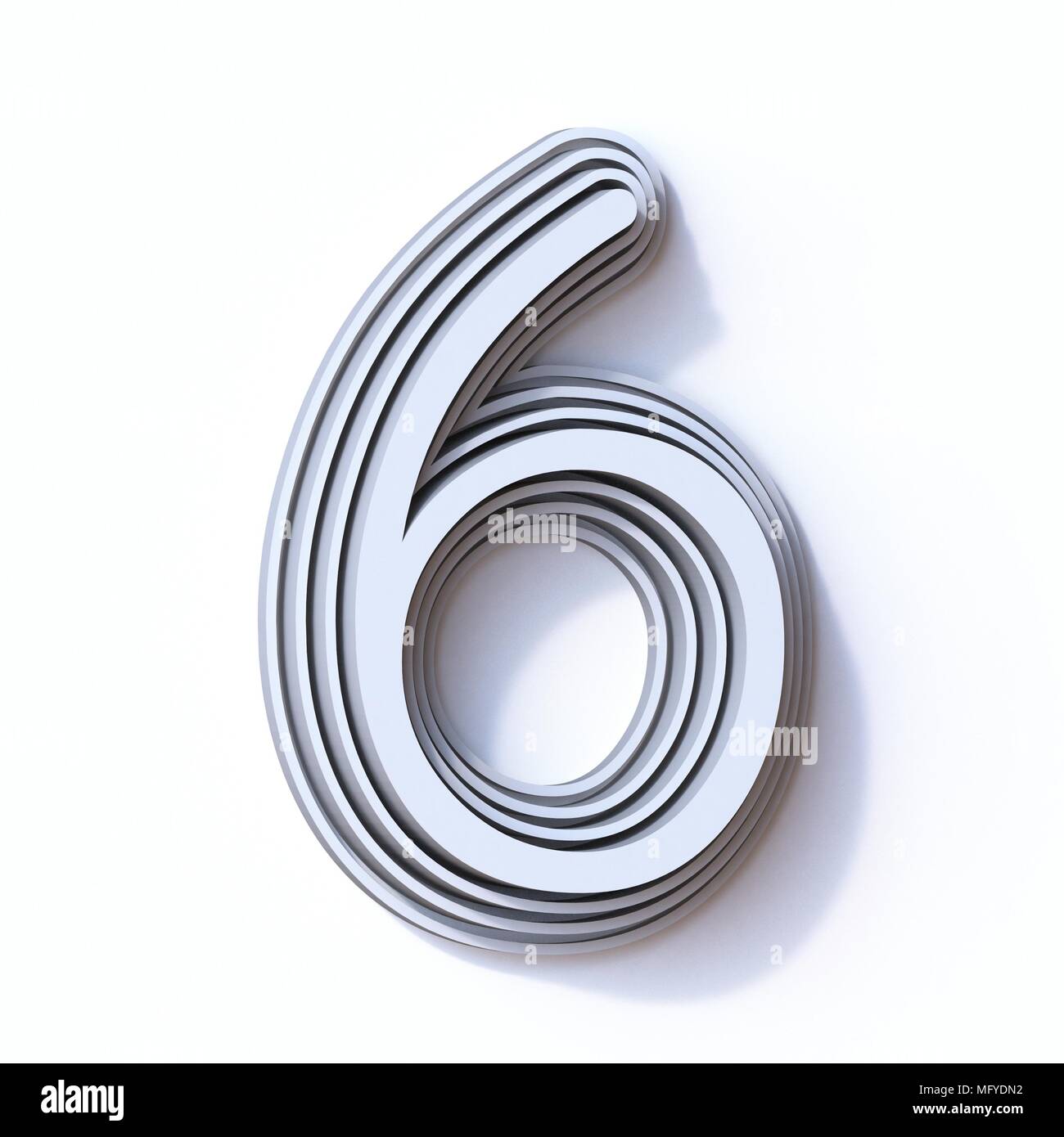 Trois étapes font Nombre 6 6 3D render illustration isolé sur fond ... Trois étapes font Nombre 6 6 3D render illustration isolé sur fond ...