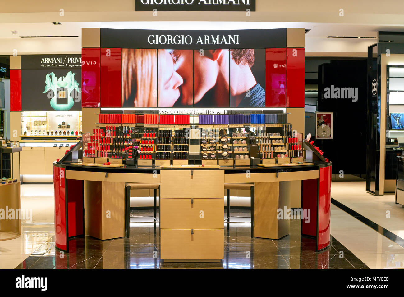 Armani counter store