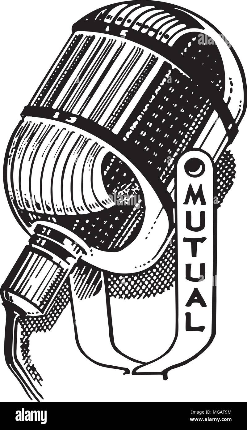 1940 microphone Banque d'images vectorielles - Alamy