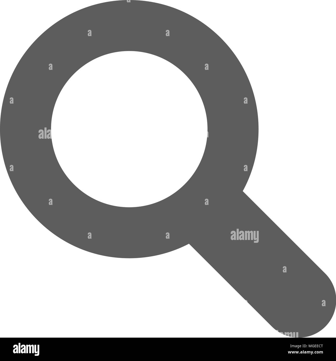 L'icône recherche vector isolé sur fond blanc. Lupe symbole pour votre ...