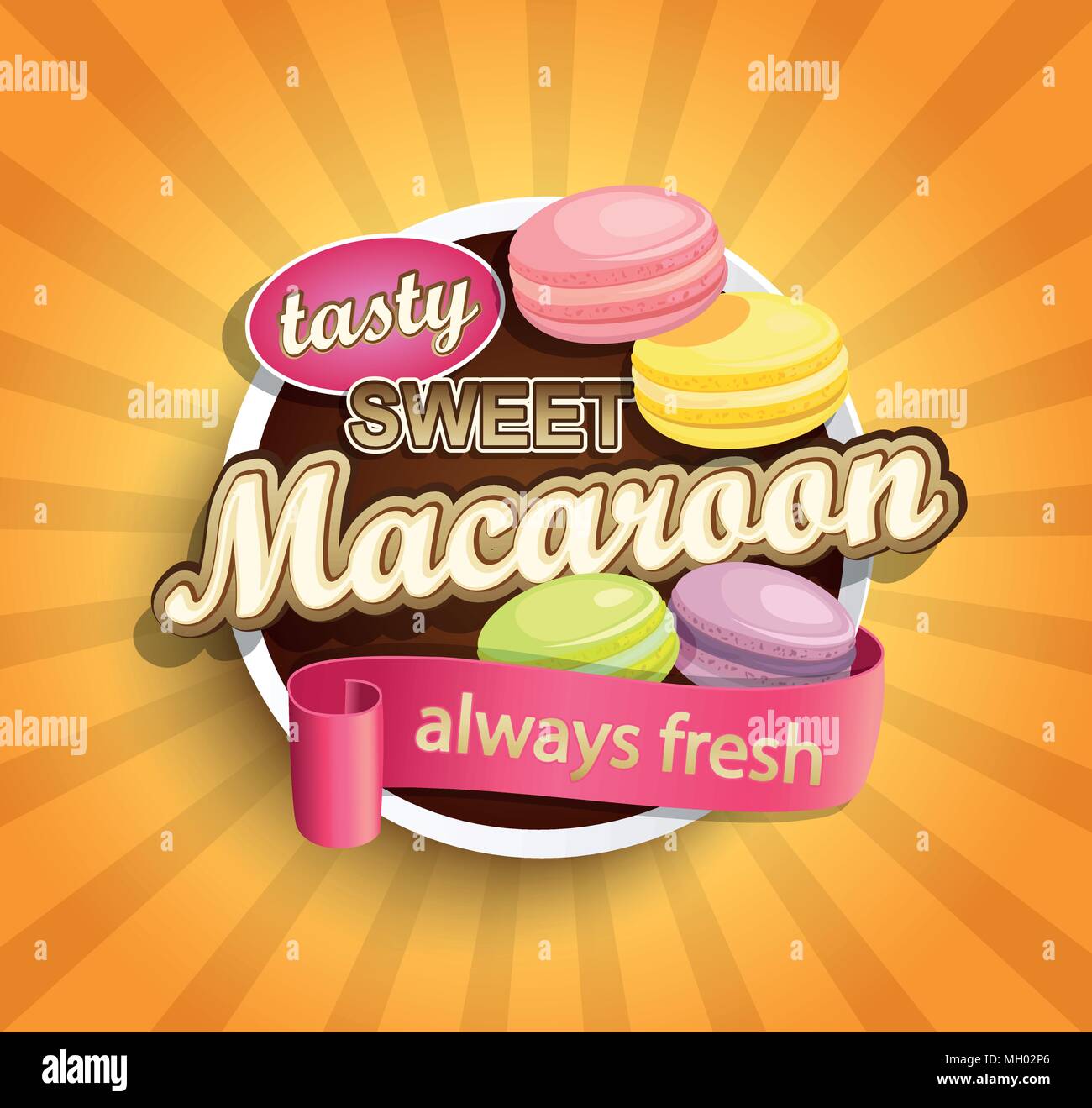 Symbole de doux, toujours fraîche et savoureuse pour les étiquettes de ...