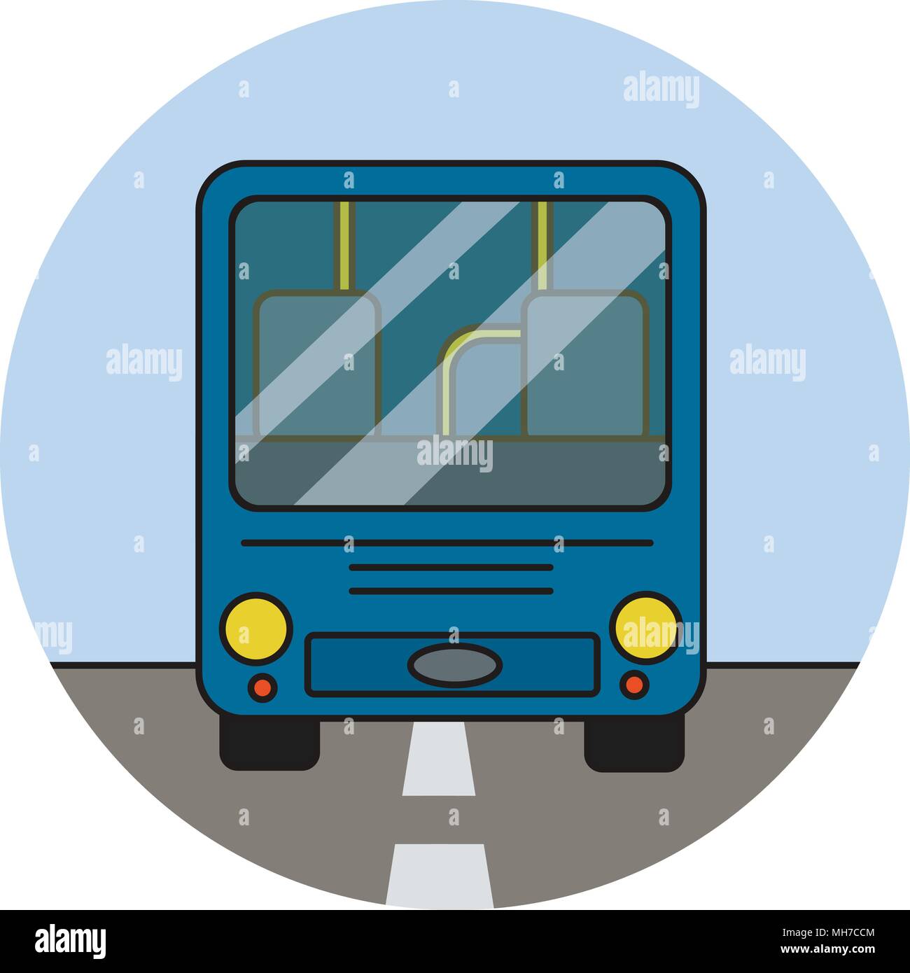 Bus window Banque d'images vectorielles - Alamy