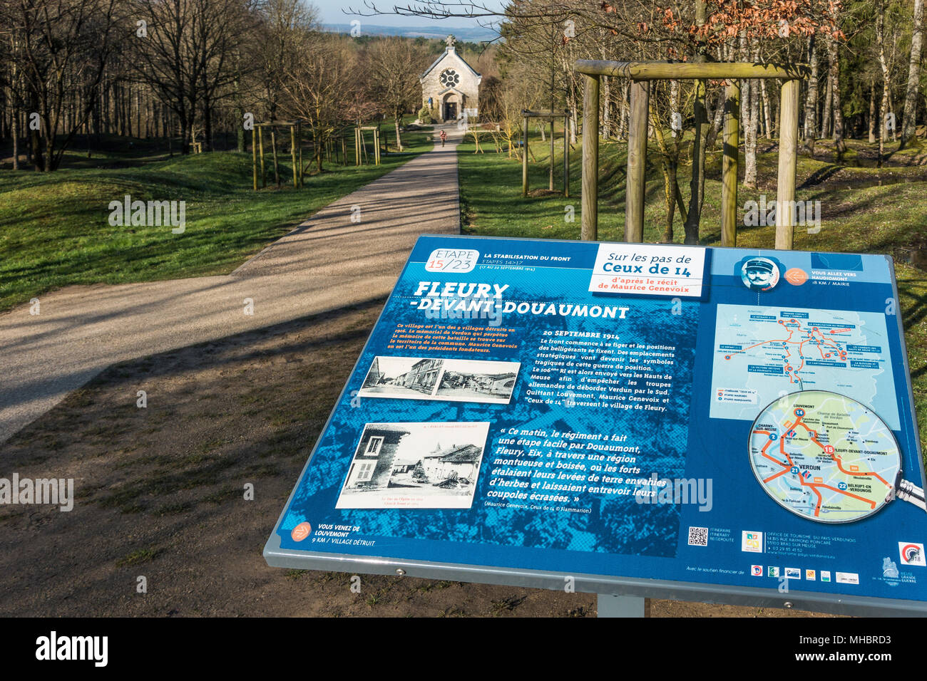 L'emplacement de l'village détruit Fleury-devant-Douaumont, de l ...