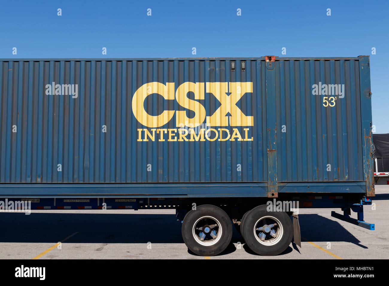 Lafayette - Circa Avril 2018 : CSX Intermodal Camion. La CSX Intermodal ...