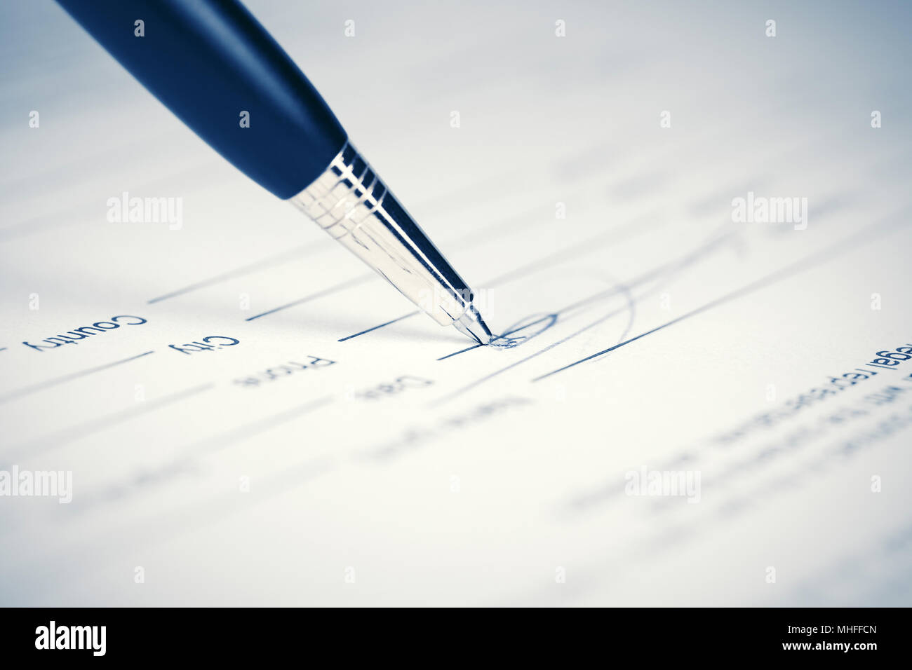 Signature contrat Banque de photographies et d’images à haute ...