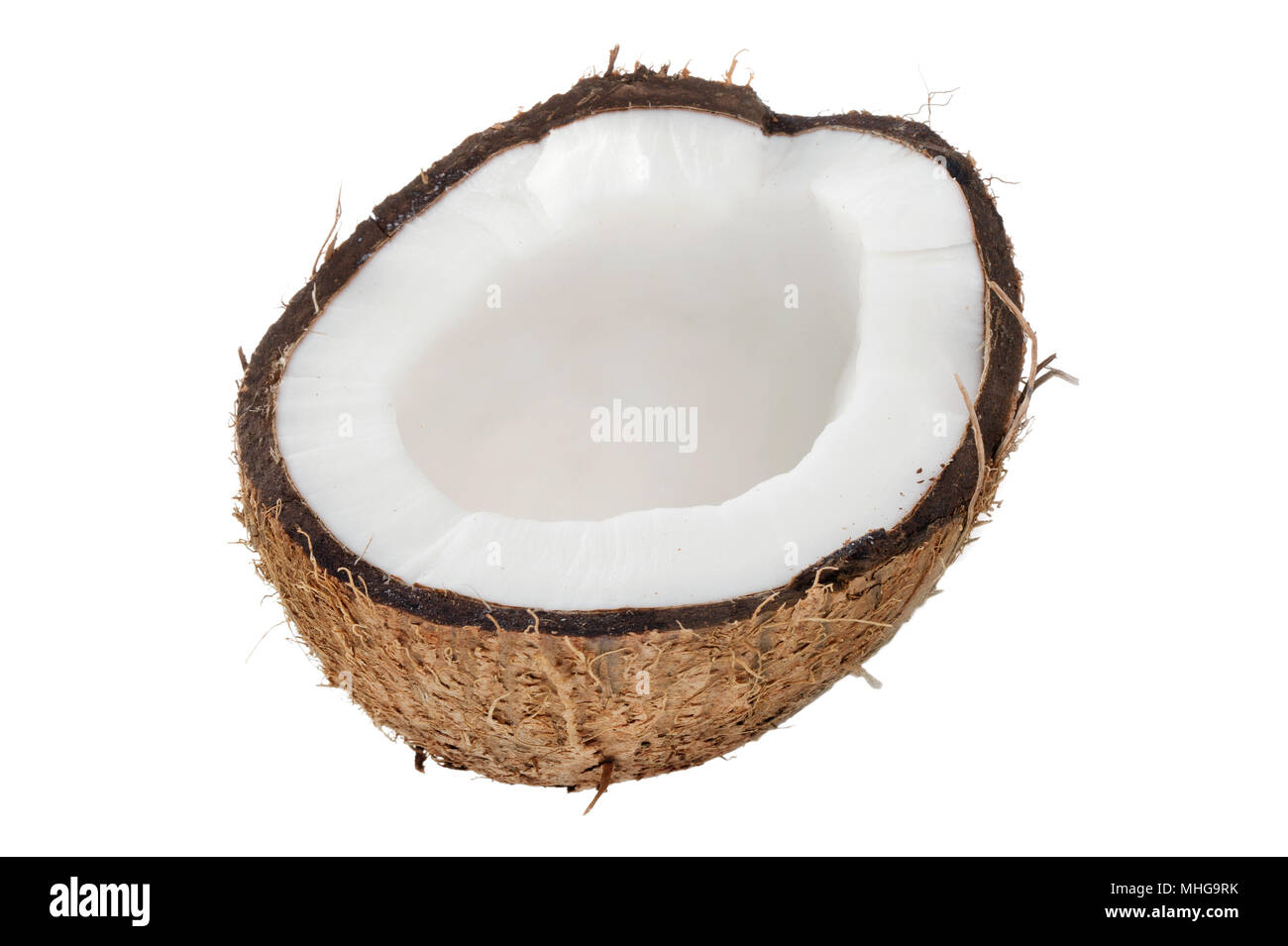 Une demi noix de coco Banque de photographies et d’images à haute ...