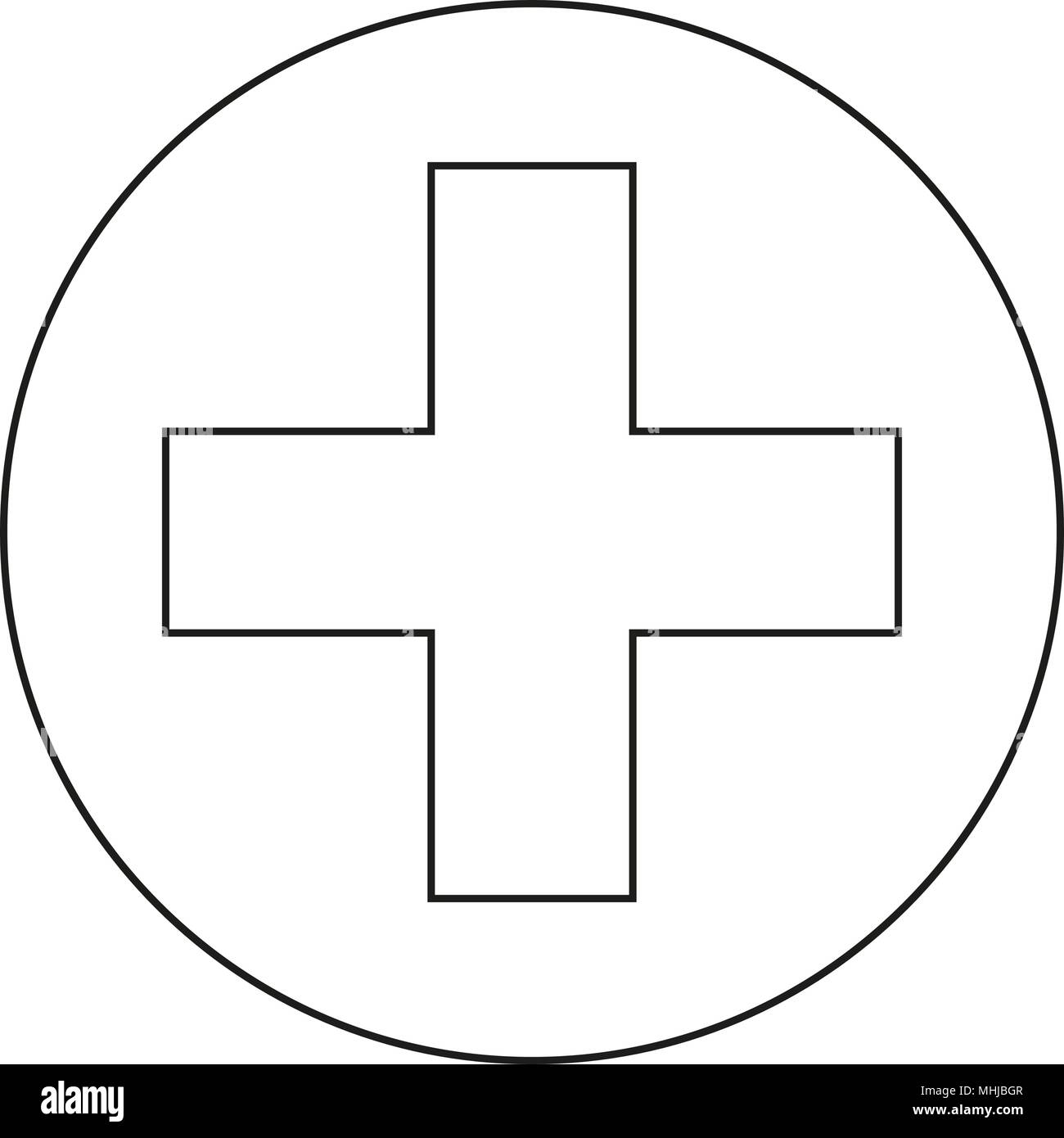 Croix Symbole De Santé Croix Rouge Comme Symbole De La Santé