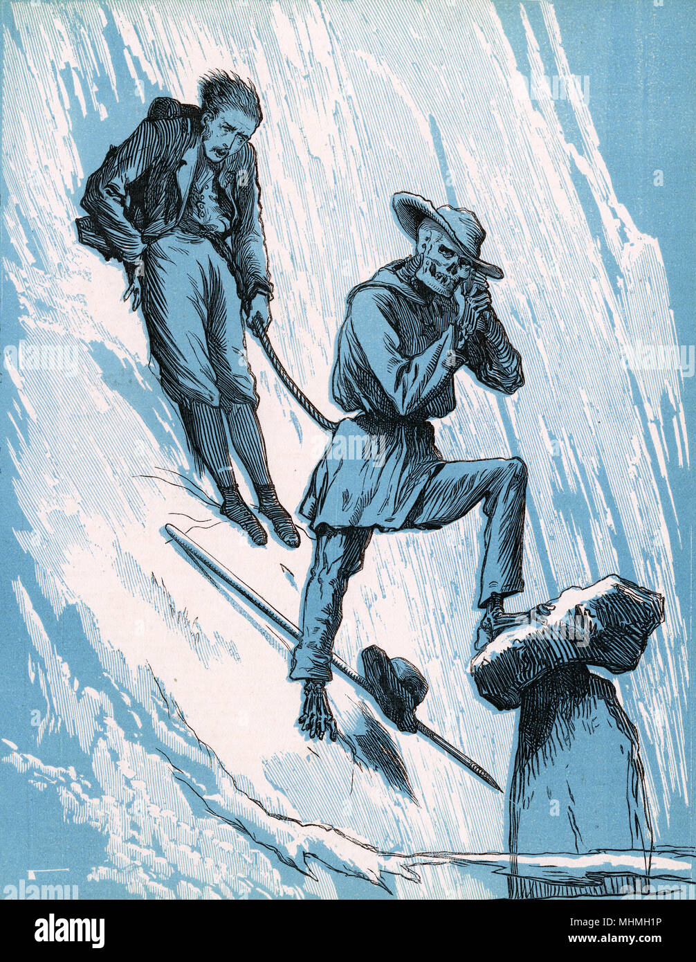 Dessin humoristique sportif escalade Banque de photographies et d ...