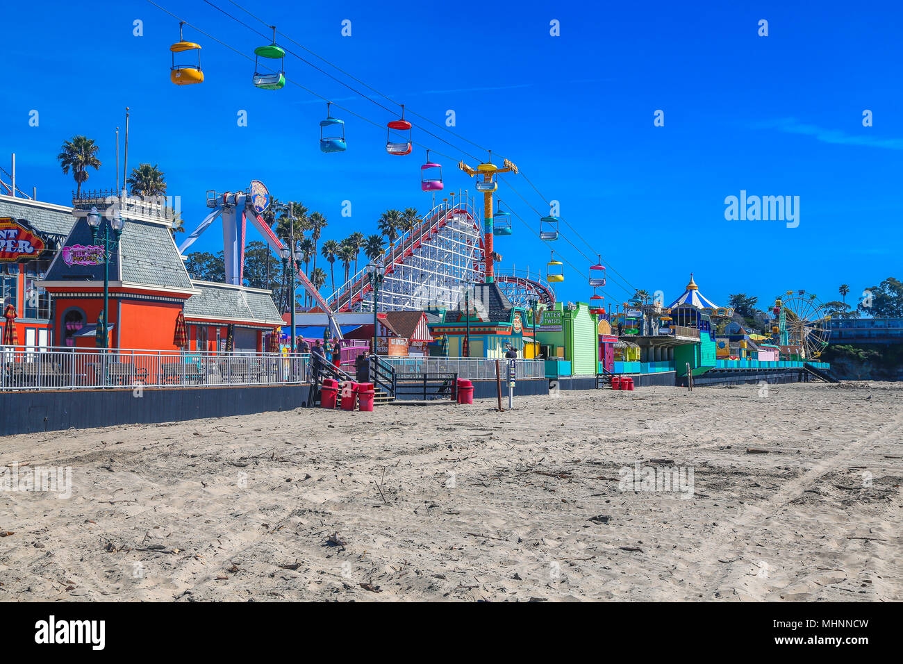 Beach boardwalk amusement park Banque de photographies et d’images à ...