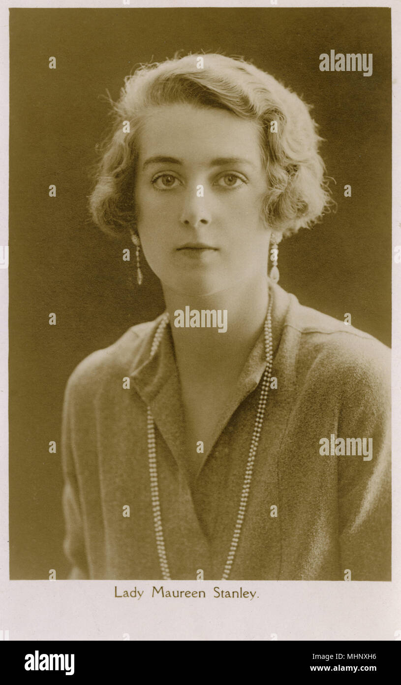Lady Maureen Helen Stanley Photo Stock - Alamy