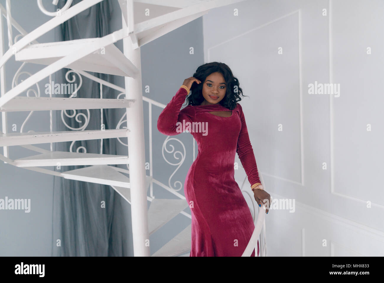 Fille De La Mode Africaine Banque De Photographies Et Dimages à Haute