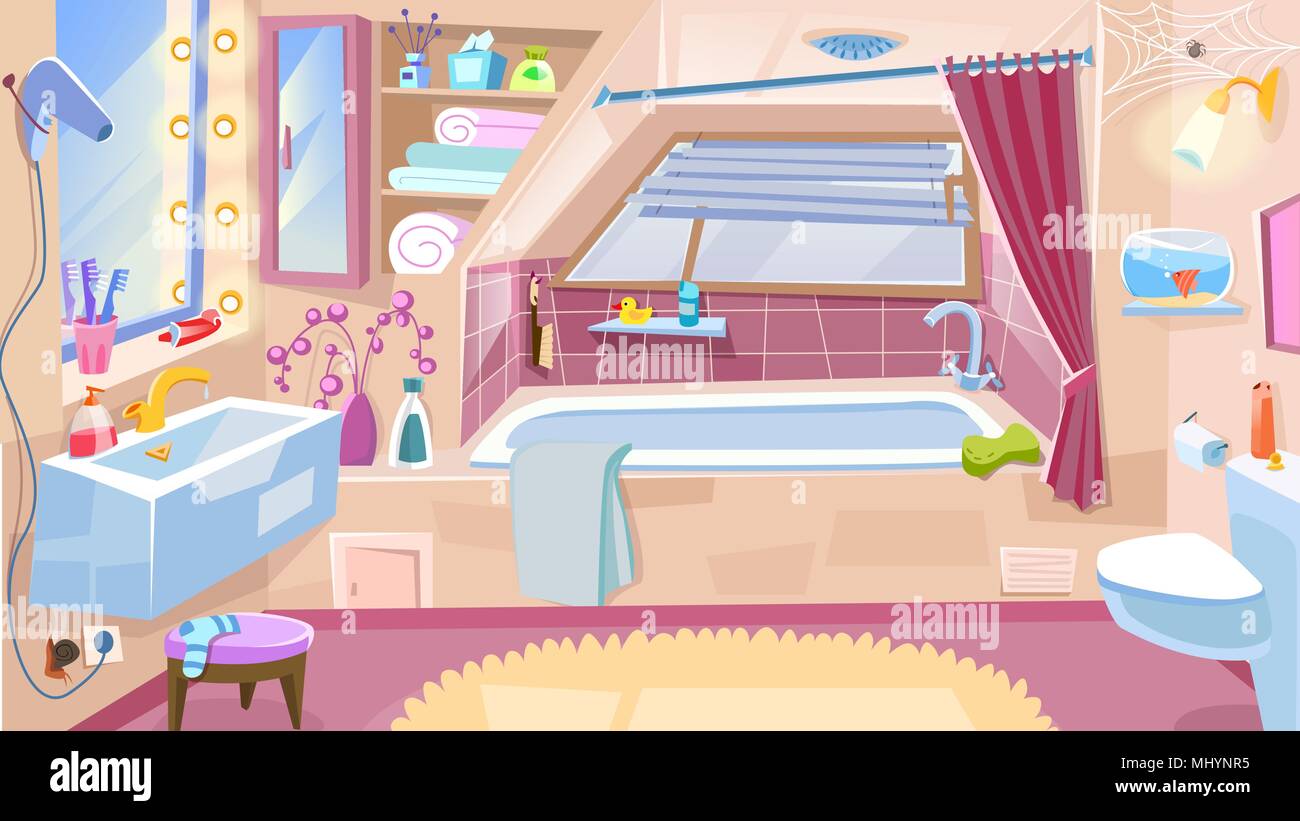 Toilette de dessin animé Banque de photographies et d’images à haute ...