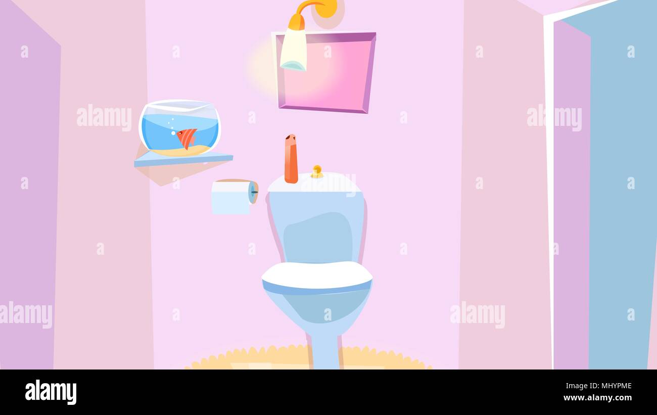 Toilette de dessin animé Banque de photographies et d’images à haute ...