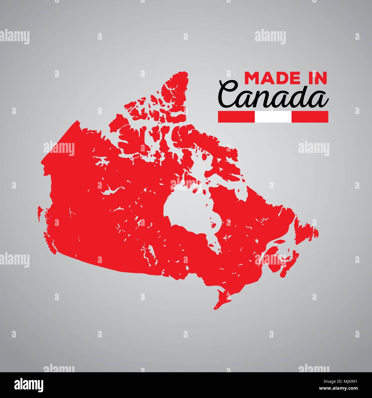 Canada Map Red Banque d'image et photos - Alamy