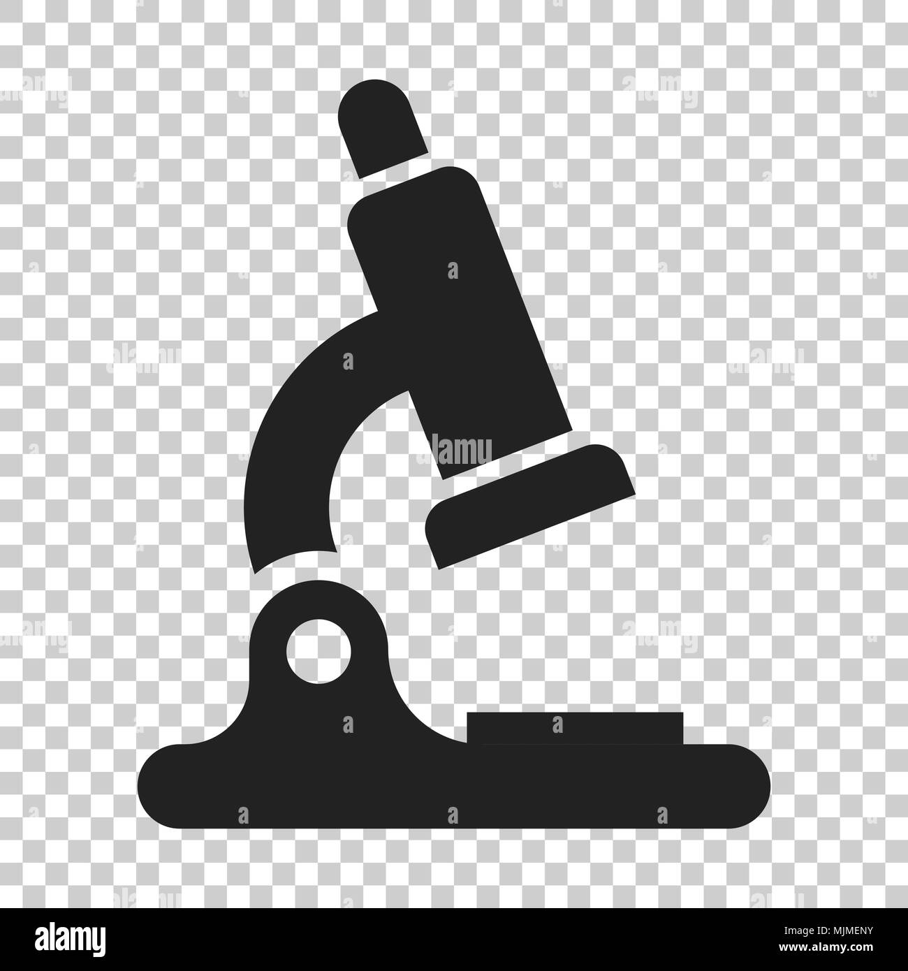 Microscope lab icône. Vector illustration isolées sur fond transparent ...