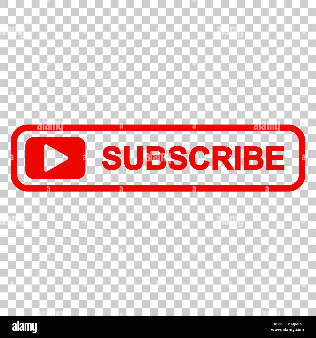 L'icône du bouton s'abonner. Vector illustration isolées sur fond ...