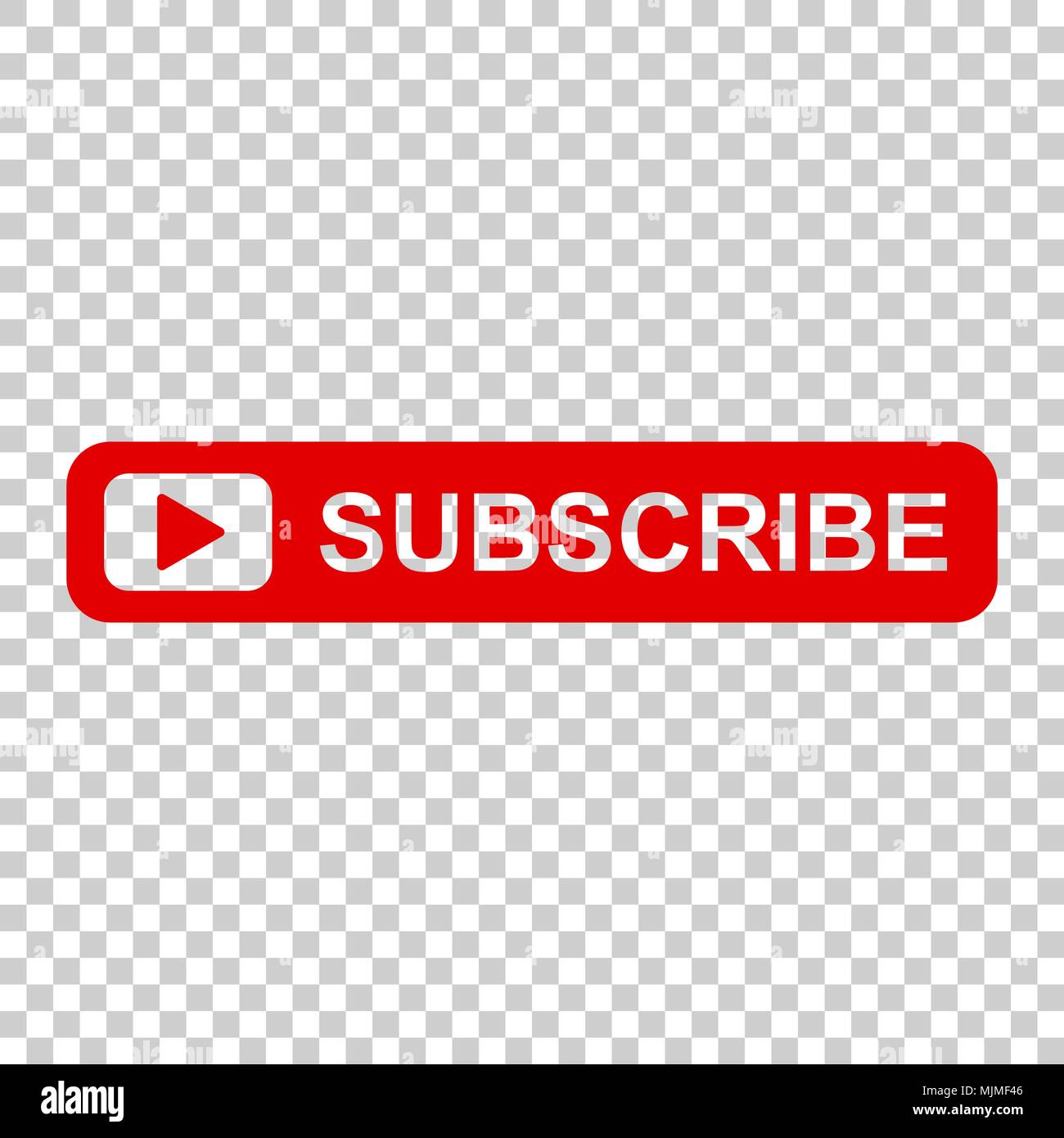 L'icône du bouton s'abonner. Vector illustration isolées sur fond transparent. Concept d ...
