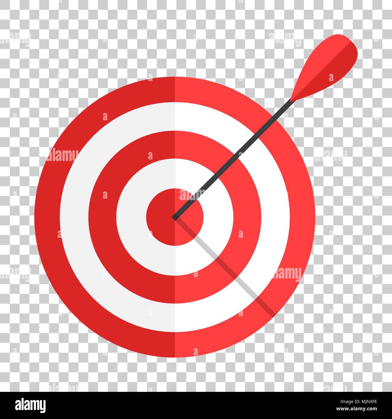 Objectif cible dans l'icône vecteur télévision style. Le jeu de ...