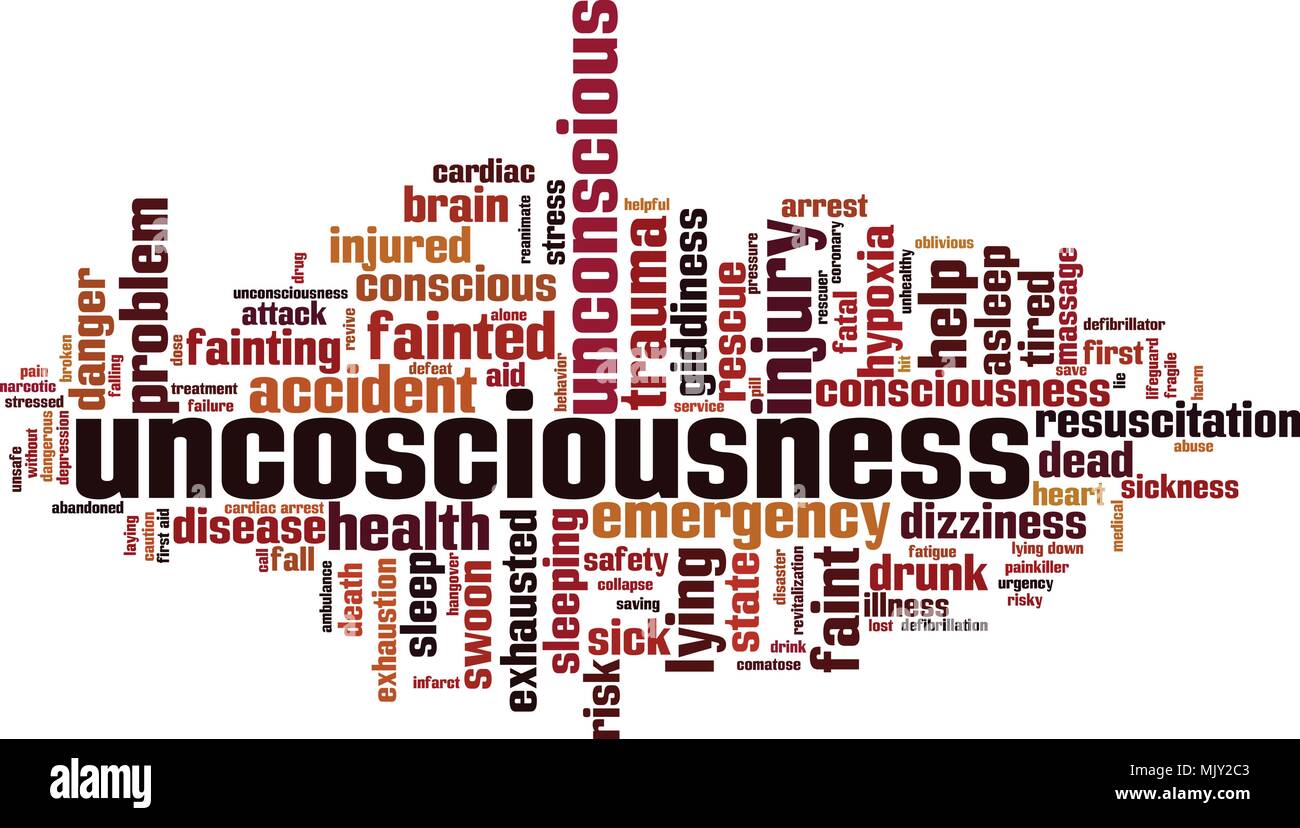 L'inconscience mot concept cloud. Vector illustration Image Vectorielle ...