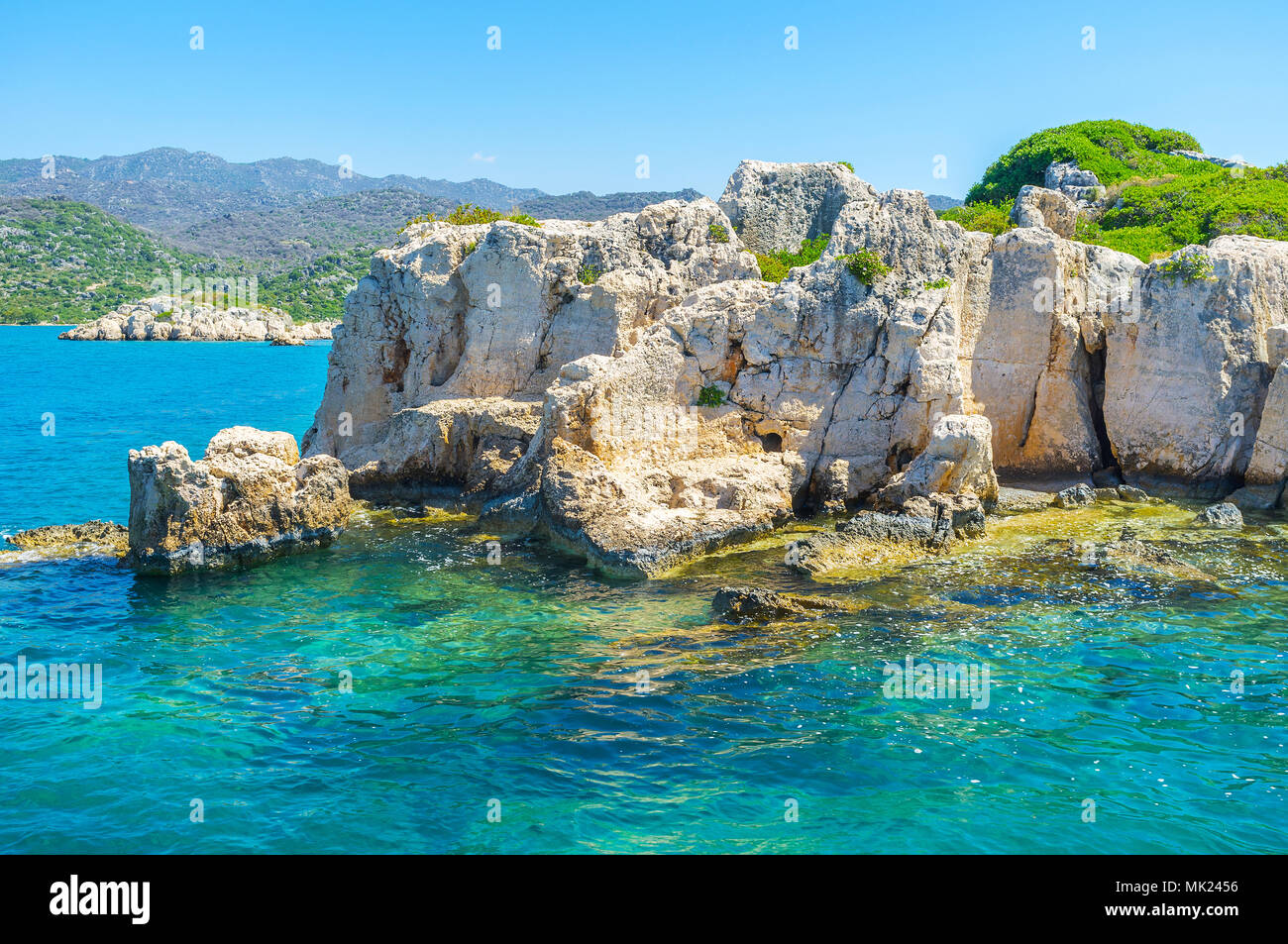 La baie de Kekova est célèbre pour préserver les sites archéologiques ...