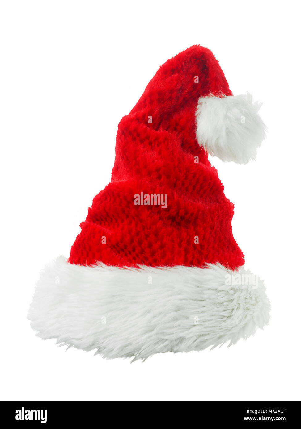 Chapeau de père noël isolé Banque d'images détourées - Alamy