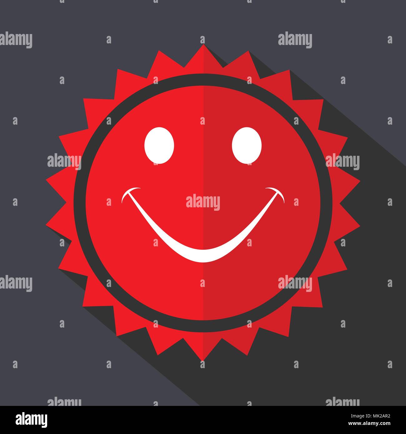 Emoticon smiley face red web Banque de photographies et d’images à ...
